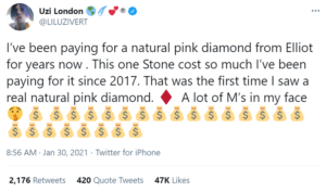 Lil Uzi Vert Implanted a $24 Million Pink Diamond on His Forehead ...
