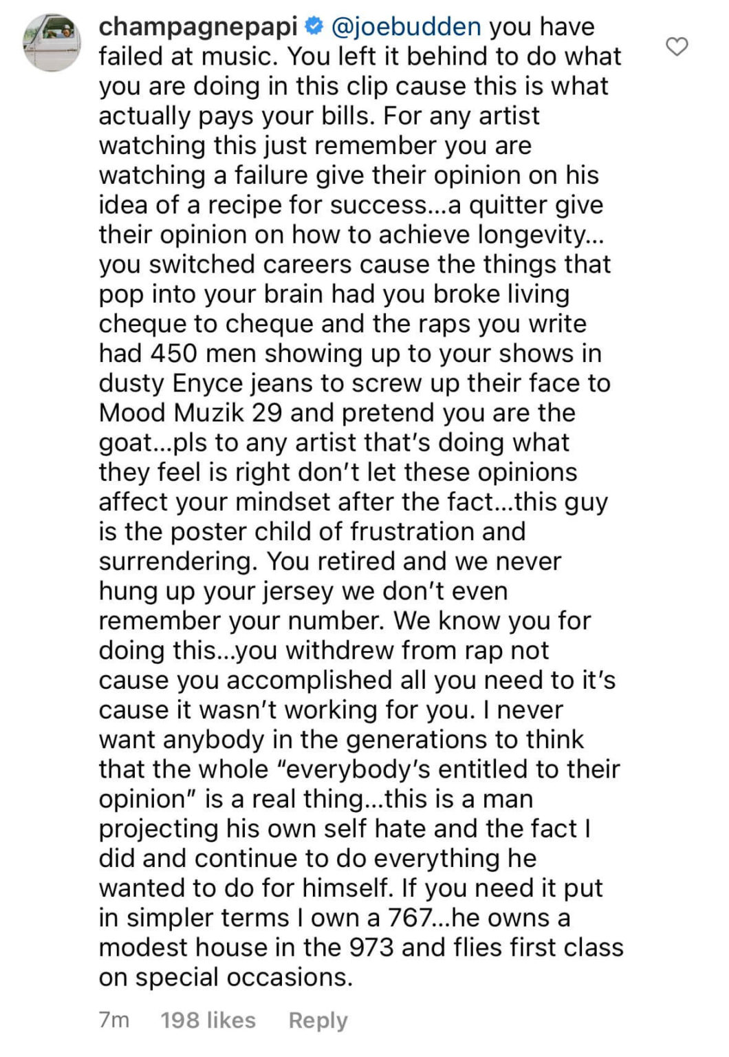 Drake Responds to Joe Budden’s ‘For All the Dogs’ Criticism – aGOODoutfit