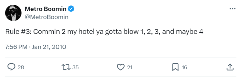 Old Disturbing and Pedophilic Metro Boomin Tweets Resurface – aGOODoutfit