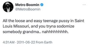 Old Disturbing and Pedophilic Metro Boomin Tweets Resurface – aGOODoutfit