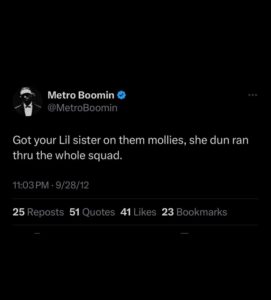 Old Disturbing and Pedophilic Metro Boomin Tweets Resurface – aGOODoutfit