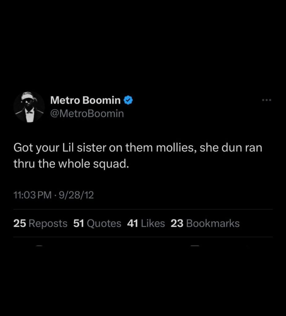 Old Disturbing and Pedophilic Metro Boomin Tweets Resurface – aGOODoutfit