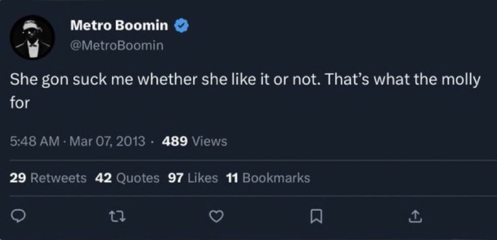 Old Disturbing and Pedophilic Metro Boomin Tweets Resurface – aGOODoutfit